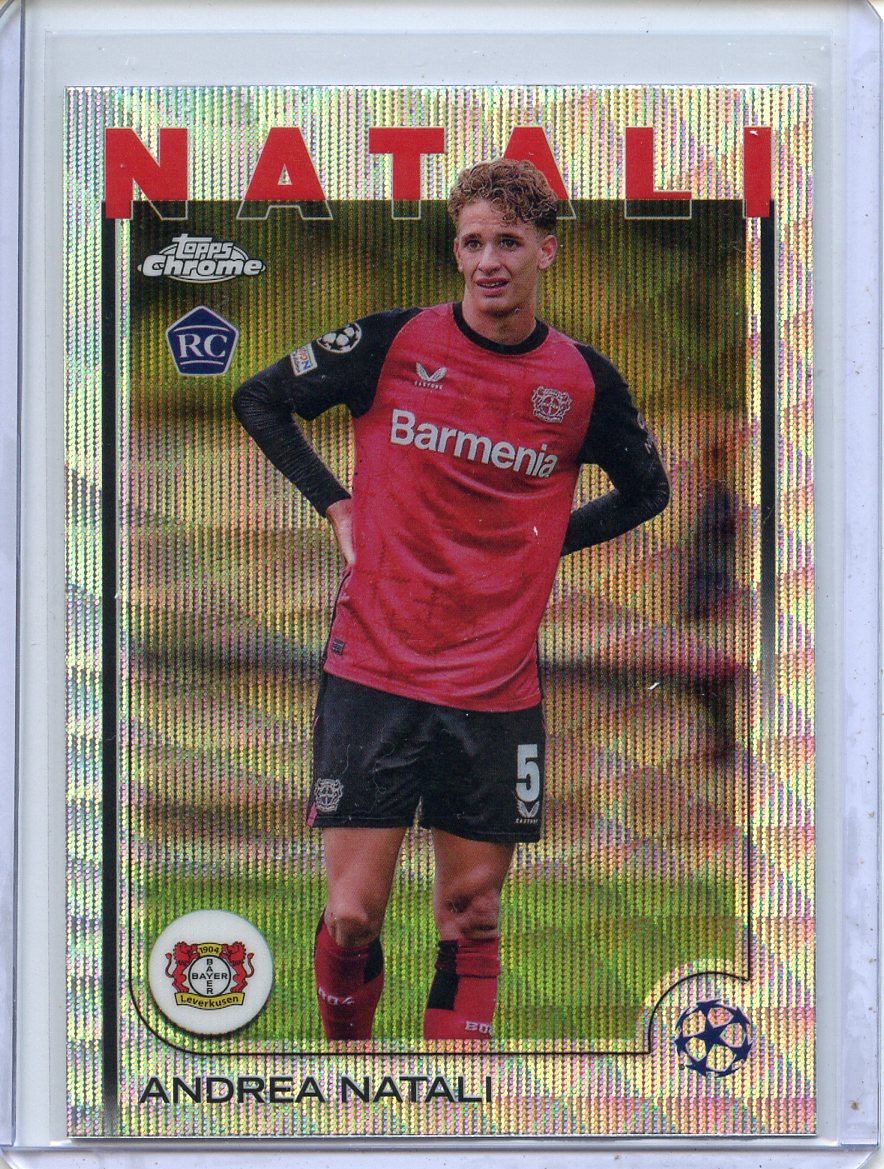 2024-25 Topps Chrome UEFA Club Comps Andrea Natali Wave #128