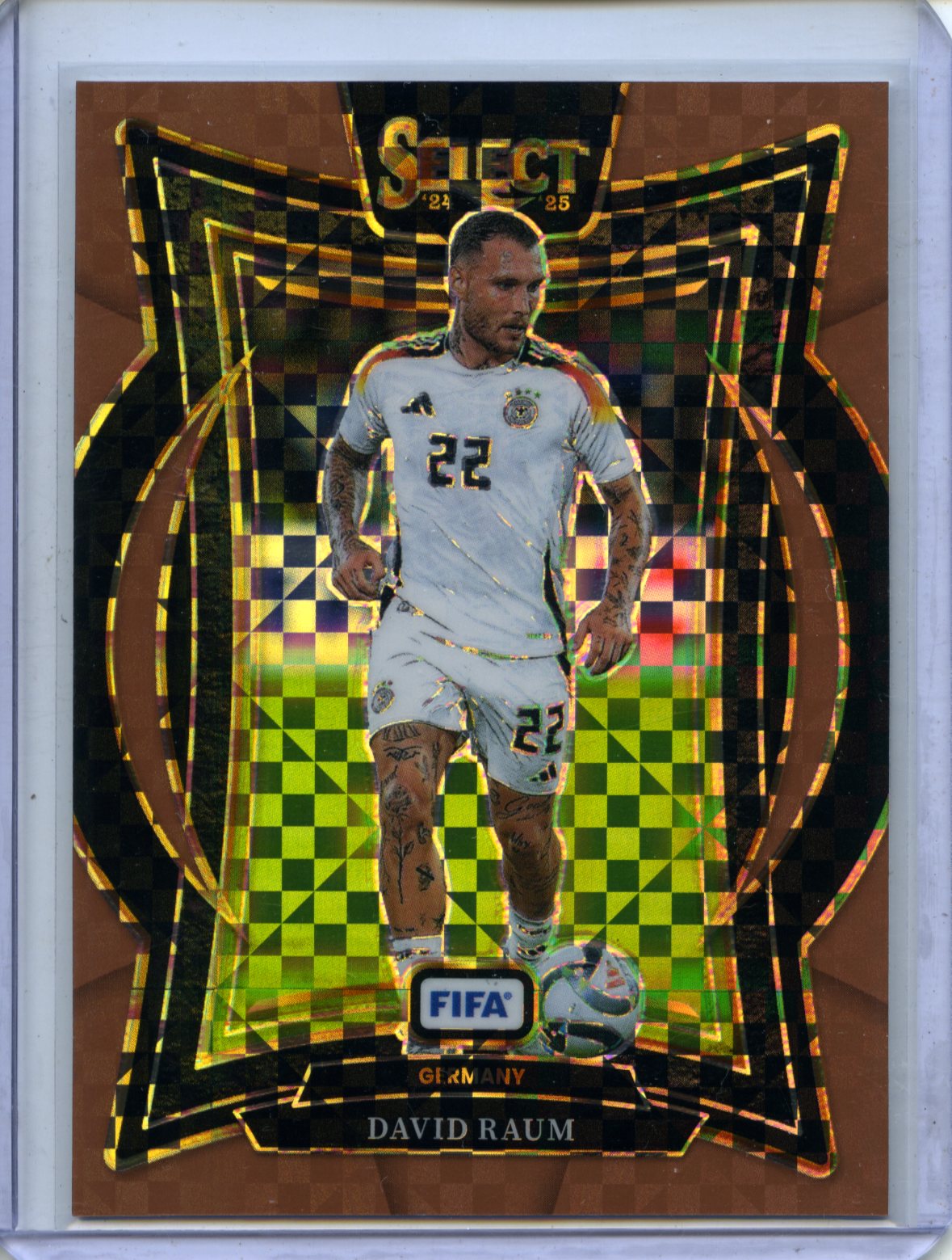 2024-25 Select FIFA David Raum Terrace Bronze Checker 10/75 #77