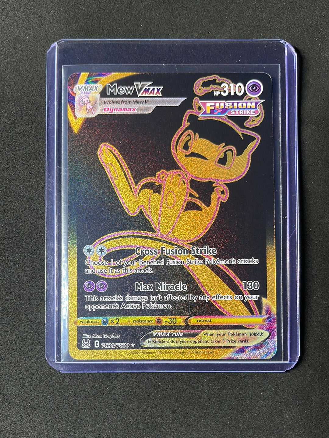 Pokemon TCG Lost Origin Mew VMAX Trainer Gallery TG30/TG30