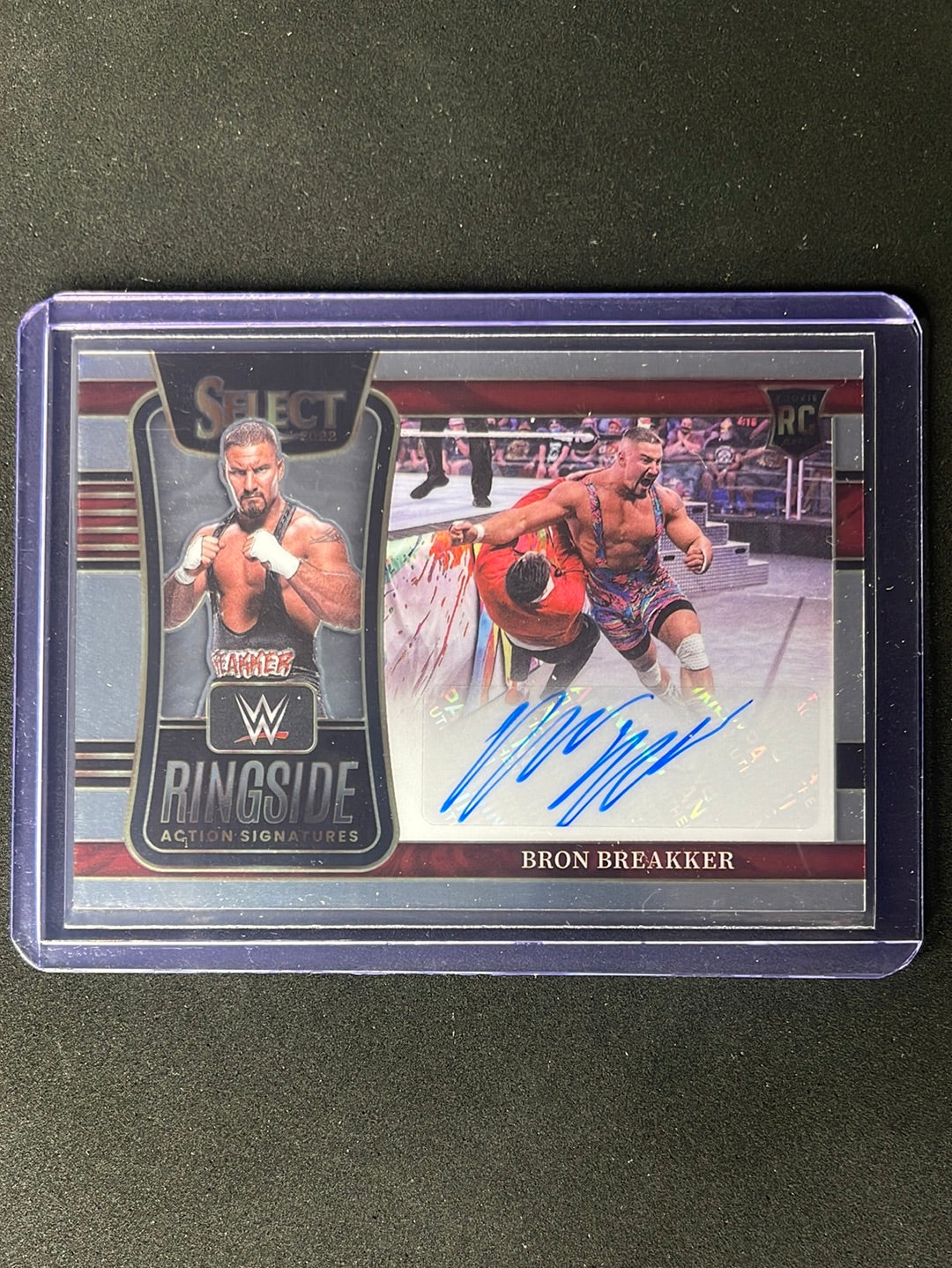 2022 Select WWE Bron Breakker Ringside Action Signatures #RA-BBK