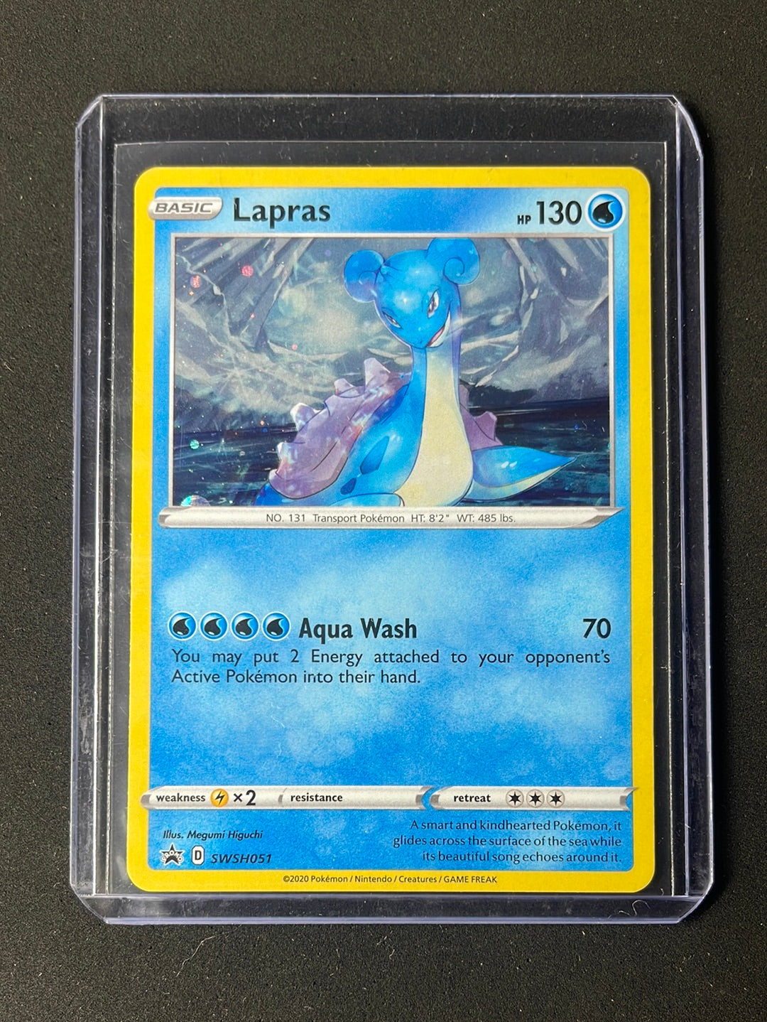 Pokemon TCG Sword & Shield Black Star Promo Lapras Holo SWSH051
